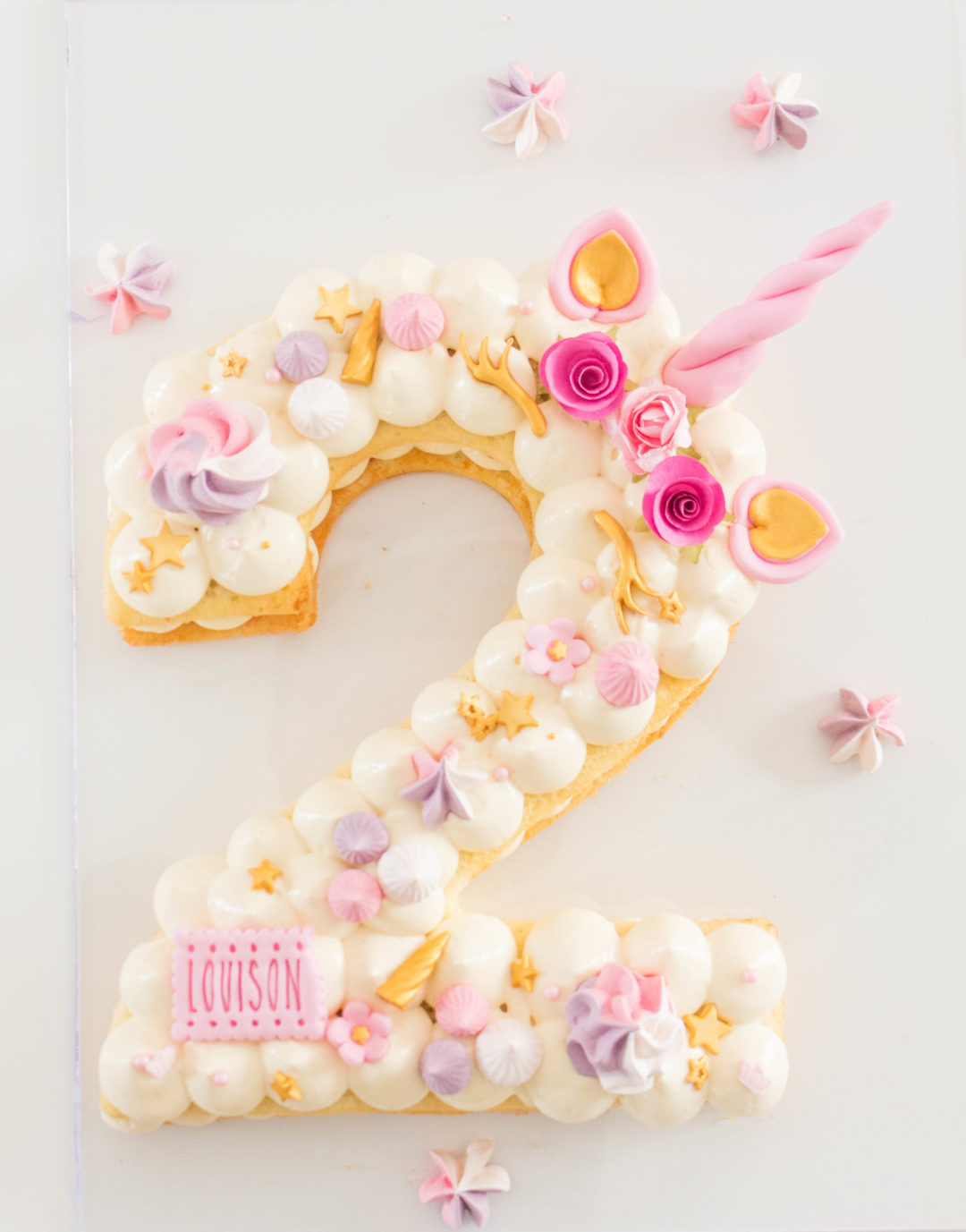 Number Cake Licorne rose – Moi, gourmande